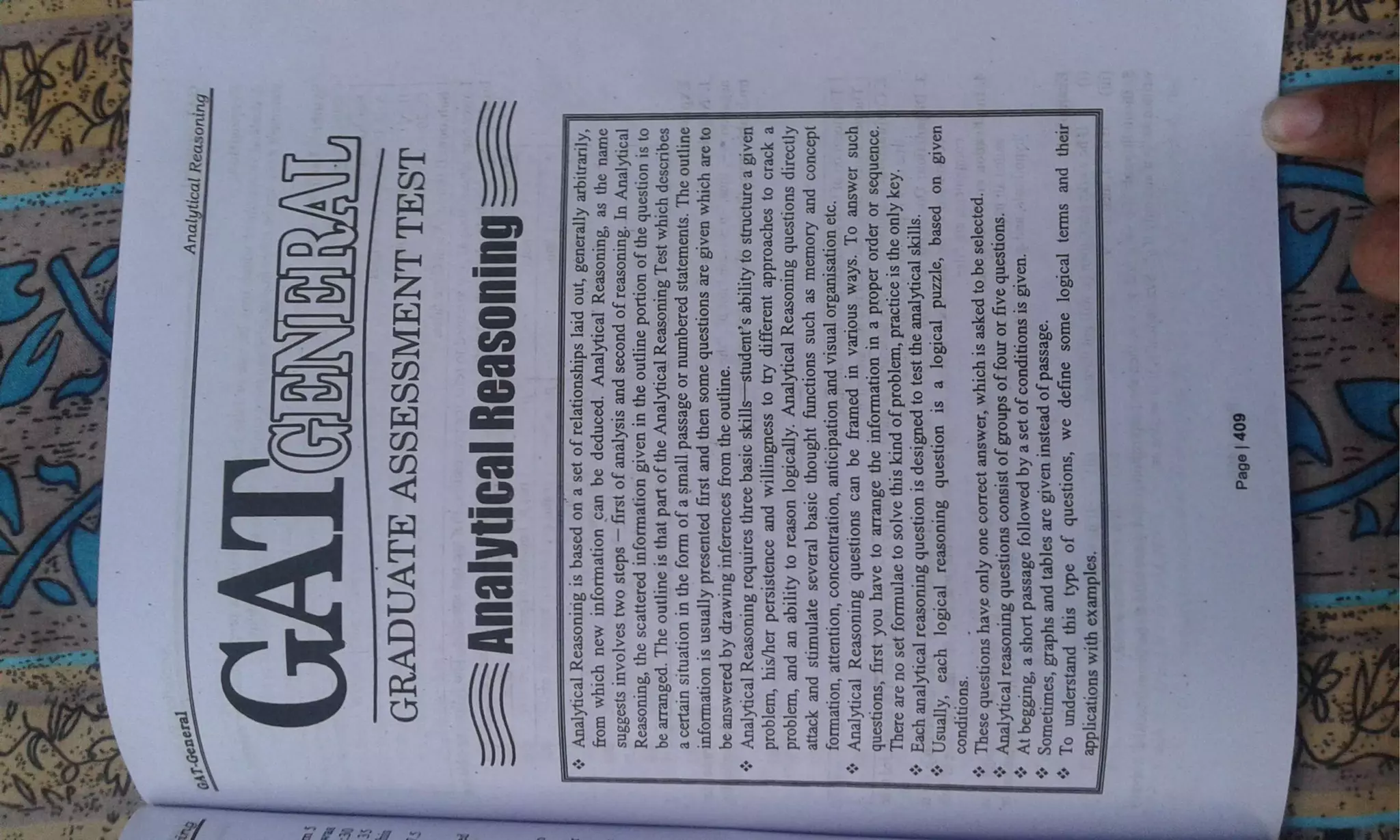 GAT General book Part 04 analytical reasoning | PDF