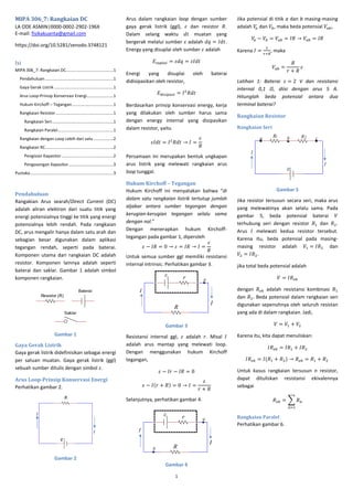 Rangkaian DC (DC Circuit) | PDF