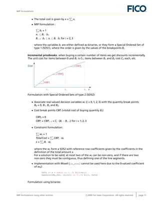 Mip formulations quick_reference (2) | PDF