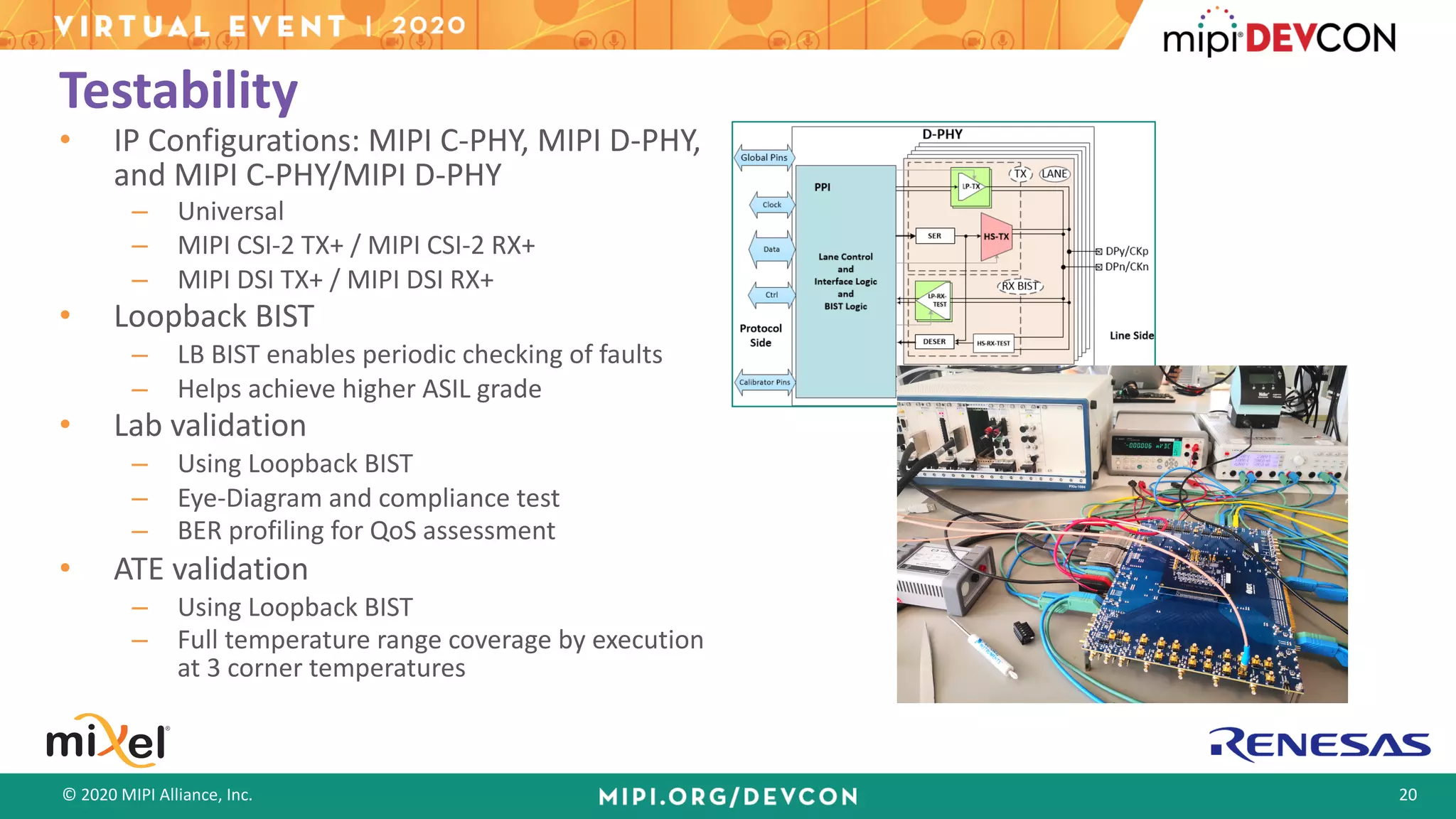 MIPI DevCon 2020 | High Speed MIPI CSI-2 Interface Meeting Automotive ...