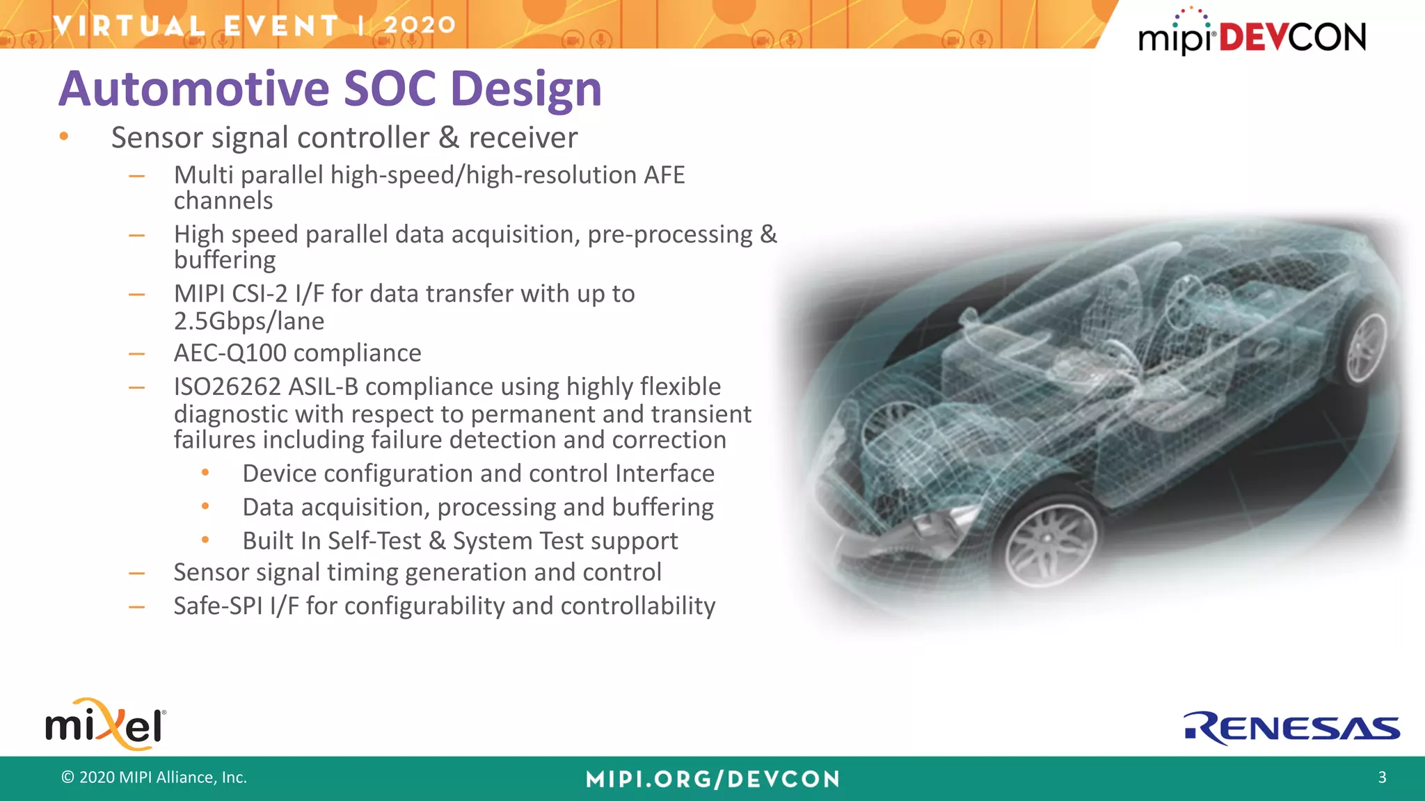 MIPI DevCon 2020 | High Speed MIPI CSI-2 Interface Meeting Automotive ...