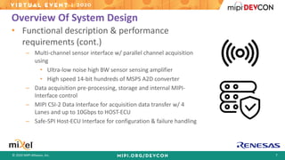 MIPI DevCon 2020 | High Speed MIPI CSI-2 Interface Meeting Automotive ...