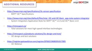 MIPI DevCon 2020 | Interoperability Challenges and Solutions for MIPI I3C | PPT