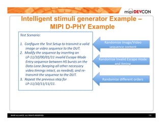 MIPI DevCon 2016: Using MIPI Conformance Test Suites for Pre-Silicon ...