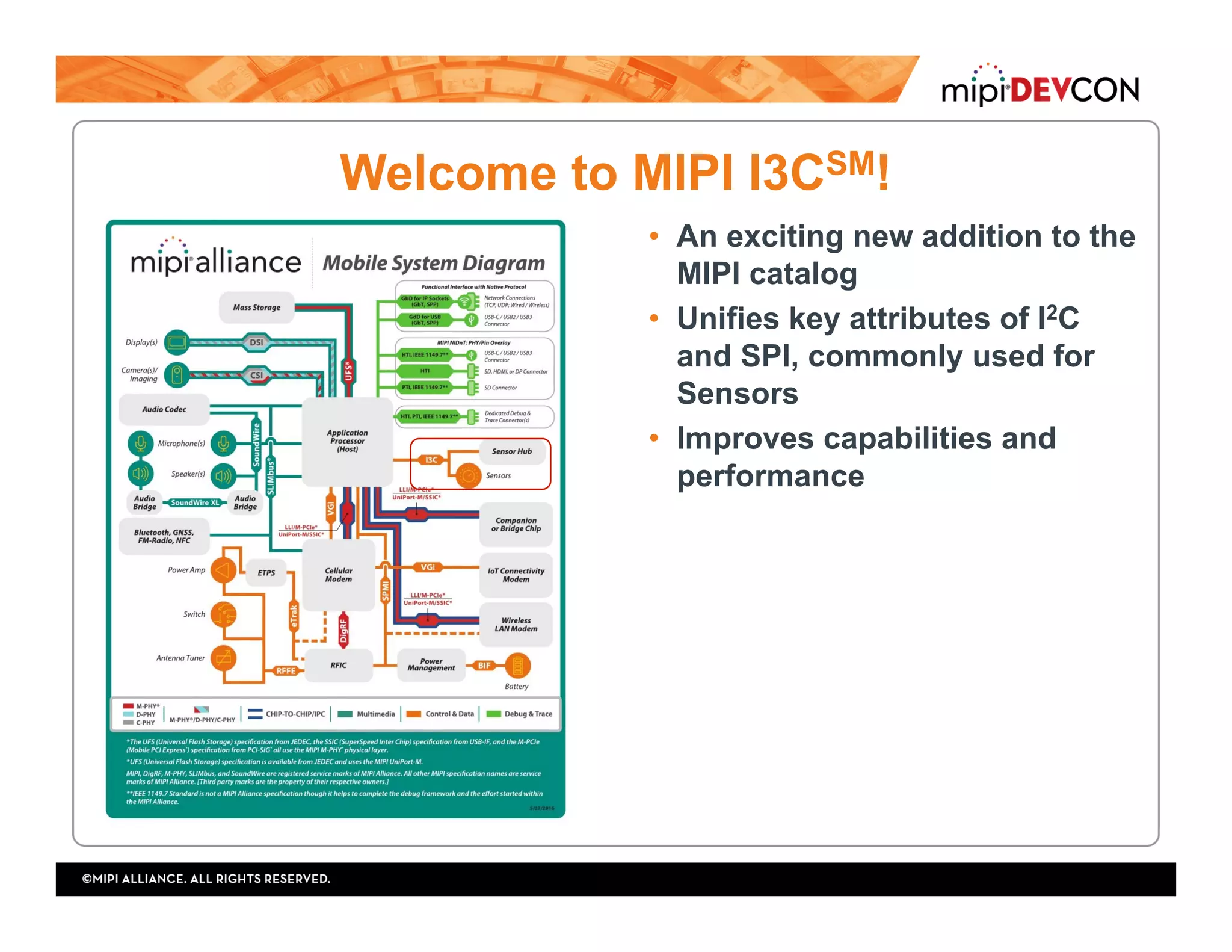 MIPI DevCon 2016: A Developer's Guide to MIPI I3C Implementation | PDF