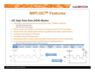MIPI DevCon 2016: A Developer's Guide to MIPI I3C Implementation | PDF