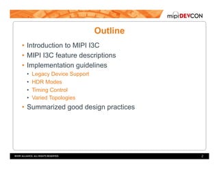 MIPI DevCon 2016: A Developer's Guide to MIPI I3C Implementation | PDF