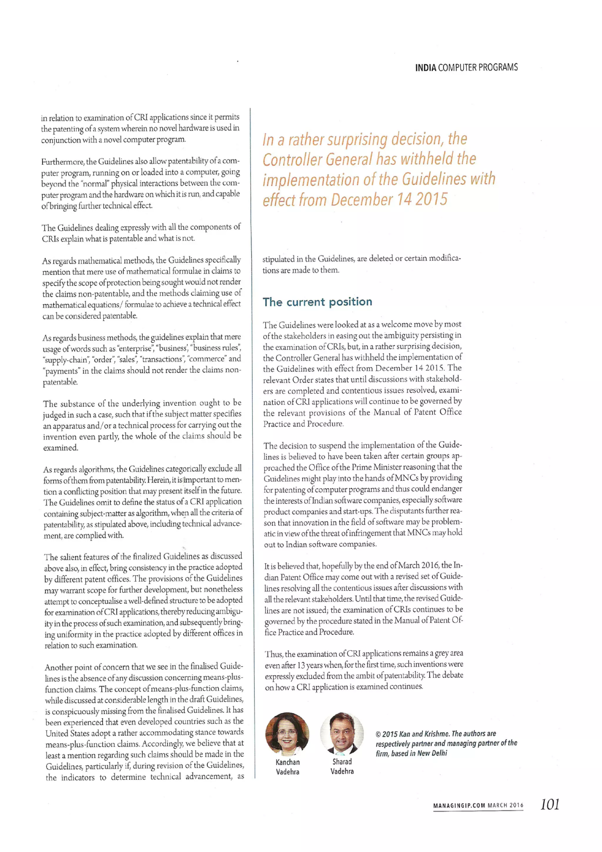 MIP IP Focus India 2016 | PDF