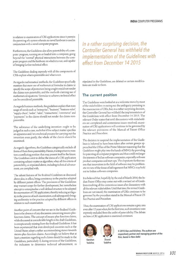 MIP IP Focus India 2016 | PDF