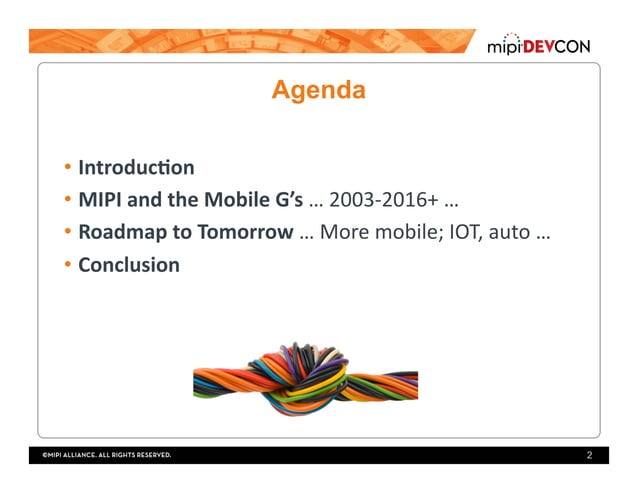 MIPI DevCon 2016: Specifications Roadmap - The Wires for Wireless | PPT