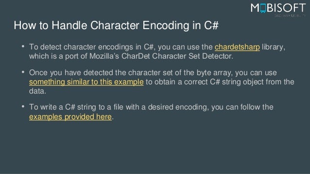 Understanding Character Encodings