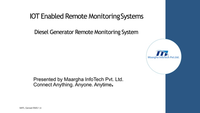 Mipl Genset Remote Monitoring System | PPT