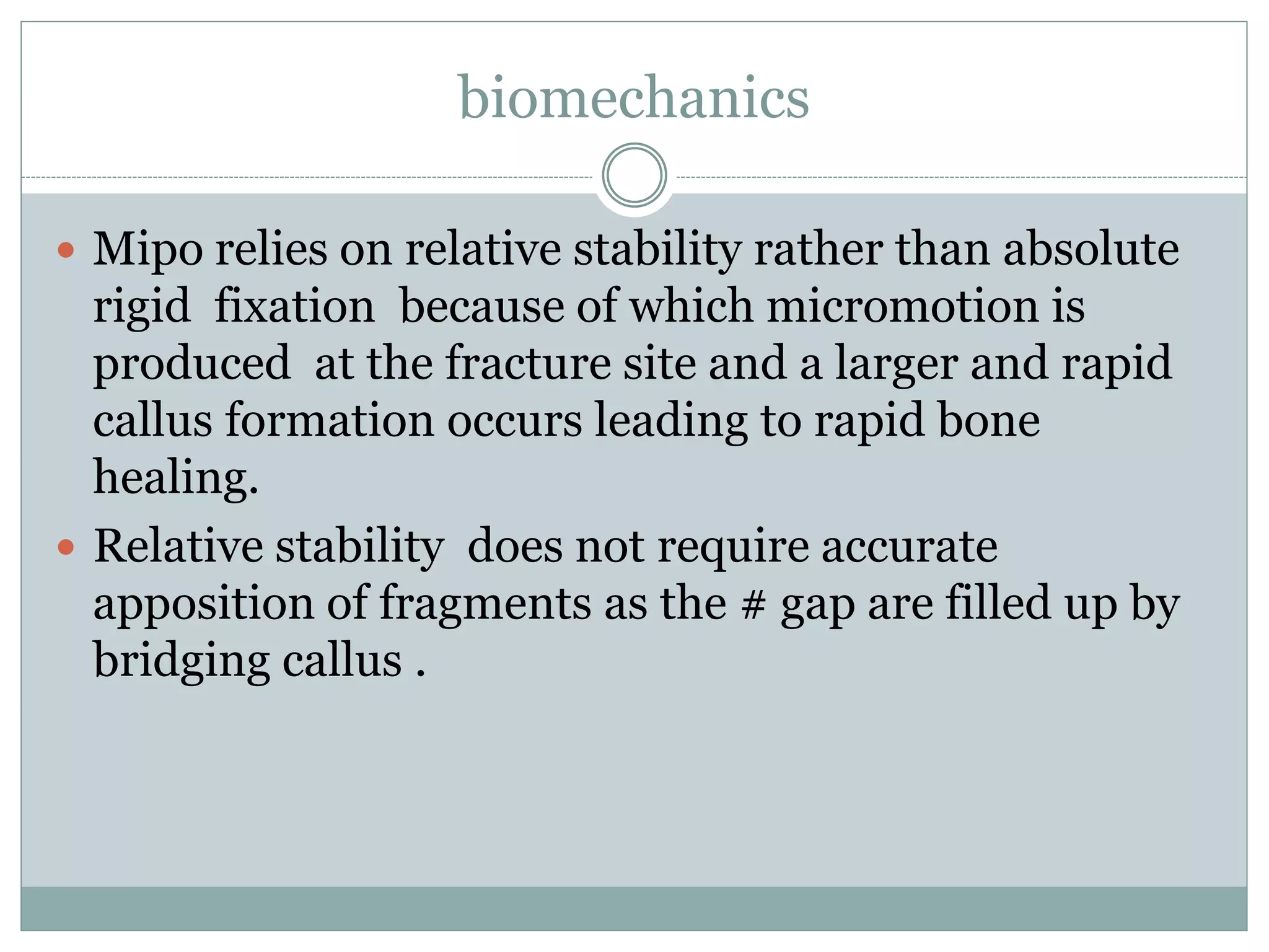 minimally invasive percutaneous plate osteosynthesis | PPTX