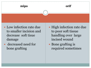 minimally invasive percutaneous plate osteosynthesis | PPTX
