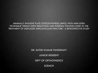 Clavicular fracture, MIPO_vs_ORIF_Presentation.pptx