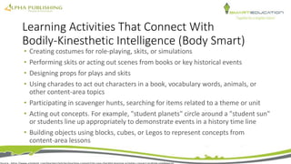 8 kinds of Smart: Identifying and developing the multiple intelligence ...
