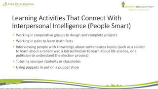8 kinds of Smart: Identifying and developing the multiple intelligence ...