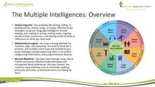 8 kinds of Smart: Identifying and developing the multiple intelligence ...