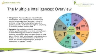 8 kinds of Smart: Identifying and developing the multiple intelligence ...