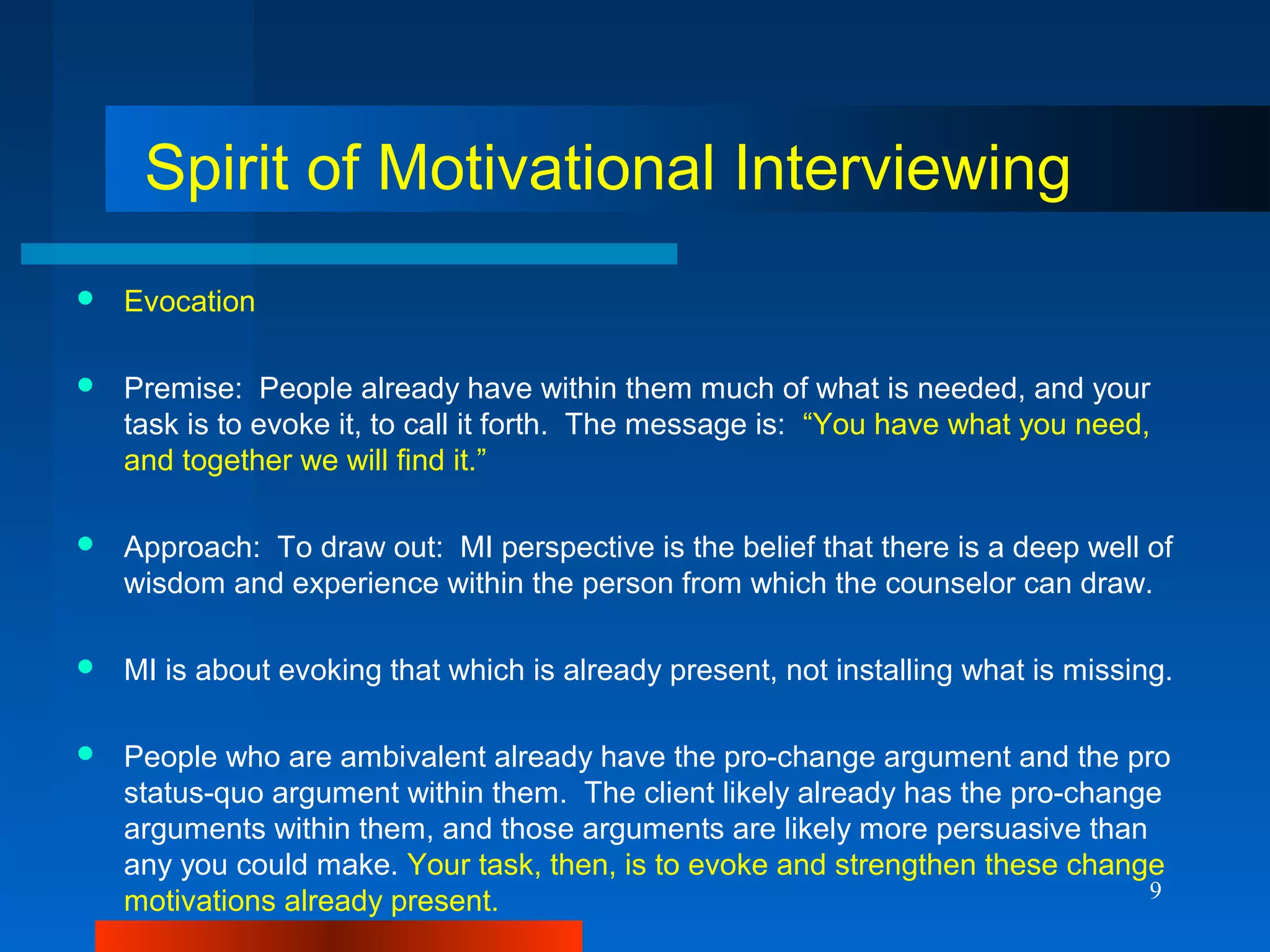 Motivational Interviewing | PPT