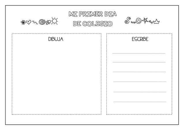 Mi primer dia de colegio | PPT