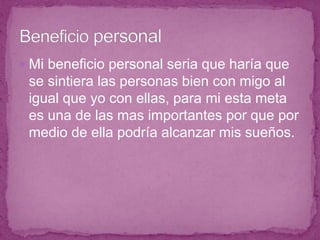 Mi proyecto de vida | PPTX
