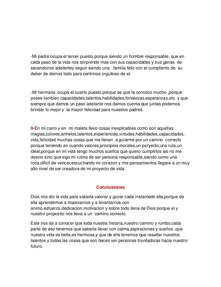 Mi Proyecto De Vida Mi Proyecto De Vida