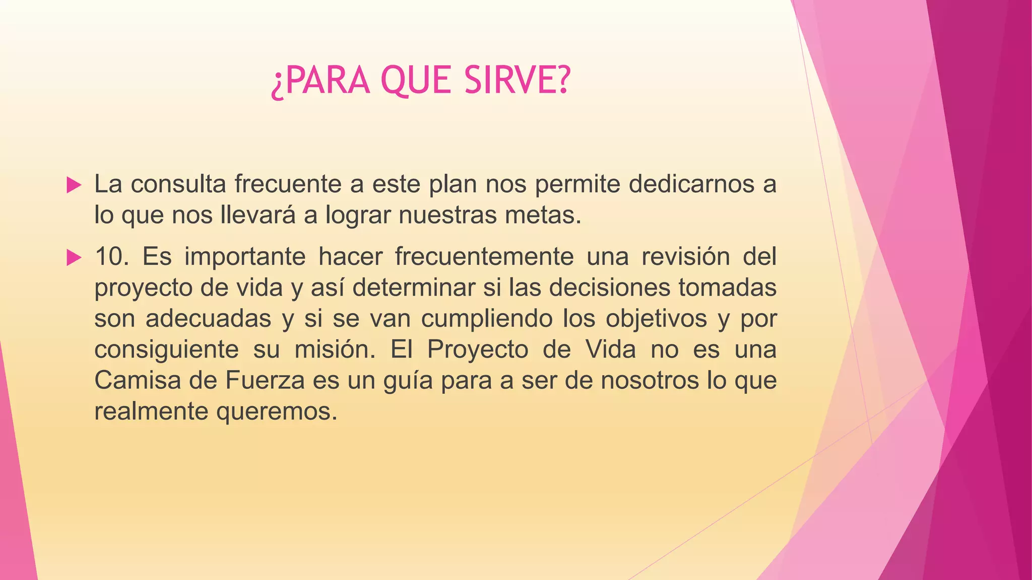 Un Proyecto De Vida Ppt