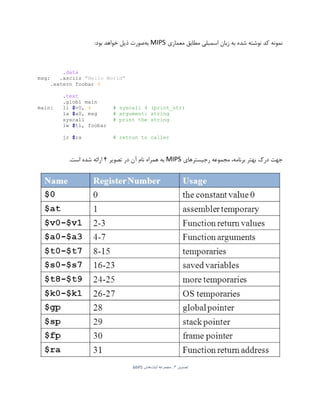 MIPS and QtSpim | PDF