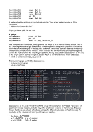Developing MIPS Exploits to Hack Routers | PDF