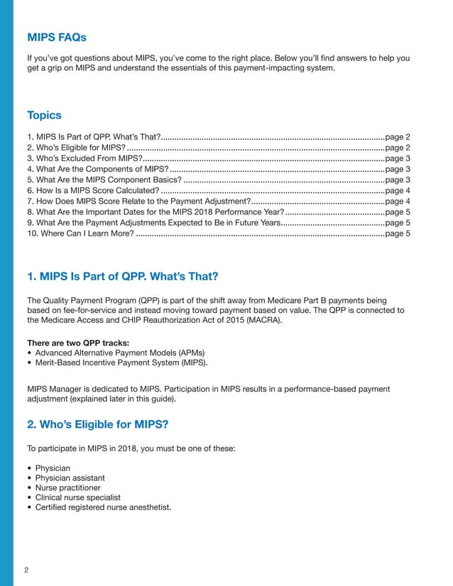 Merit-Based Incentive Payment System Quick Guide By SuperCoder’s MIPS ...