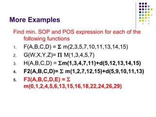 STLD- Switching functions | PPT | Computing | Technology & Computing
