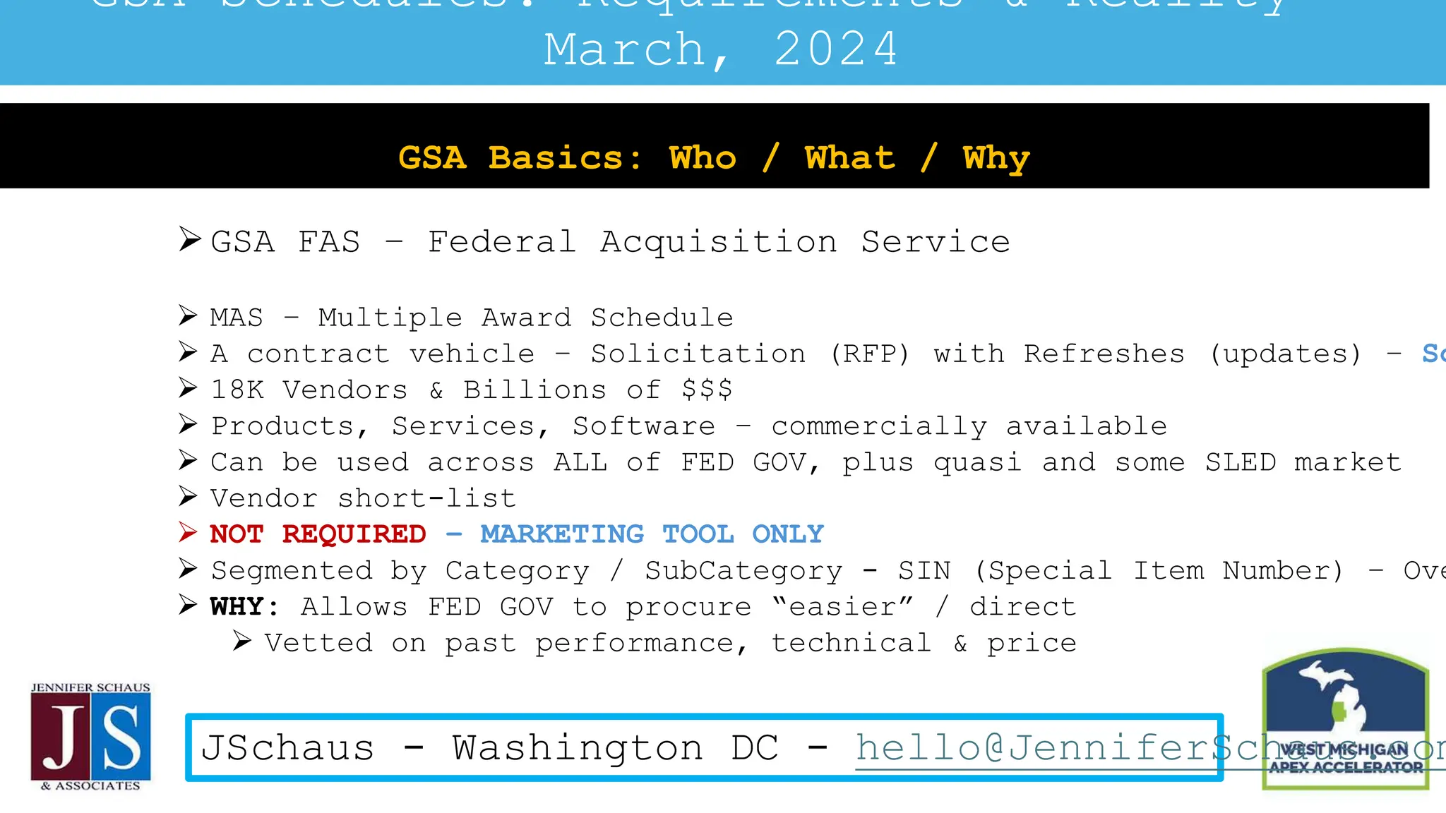 GSA Schedules - Requirements And Reality | PPTX