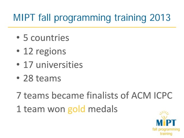 MIPT Fall Programming Training | PDF | Sports