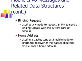Introduction to Mobile IPv6 | PPT