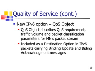 Introduction to Mobile IPv6 | PPT