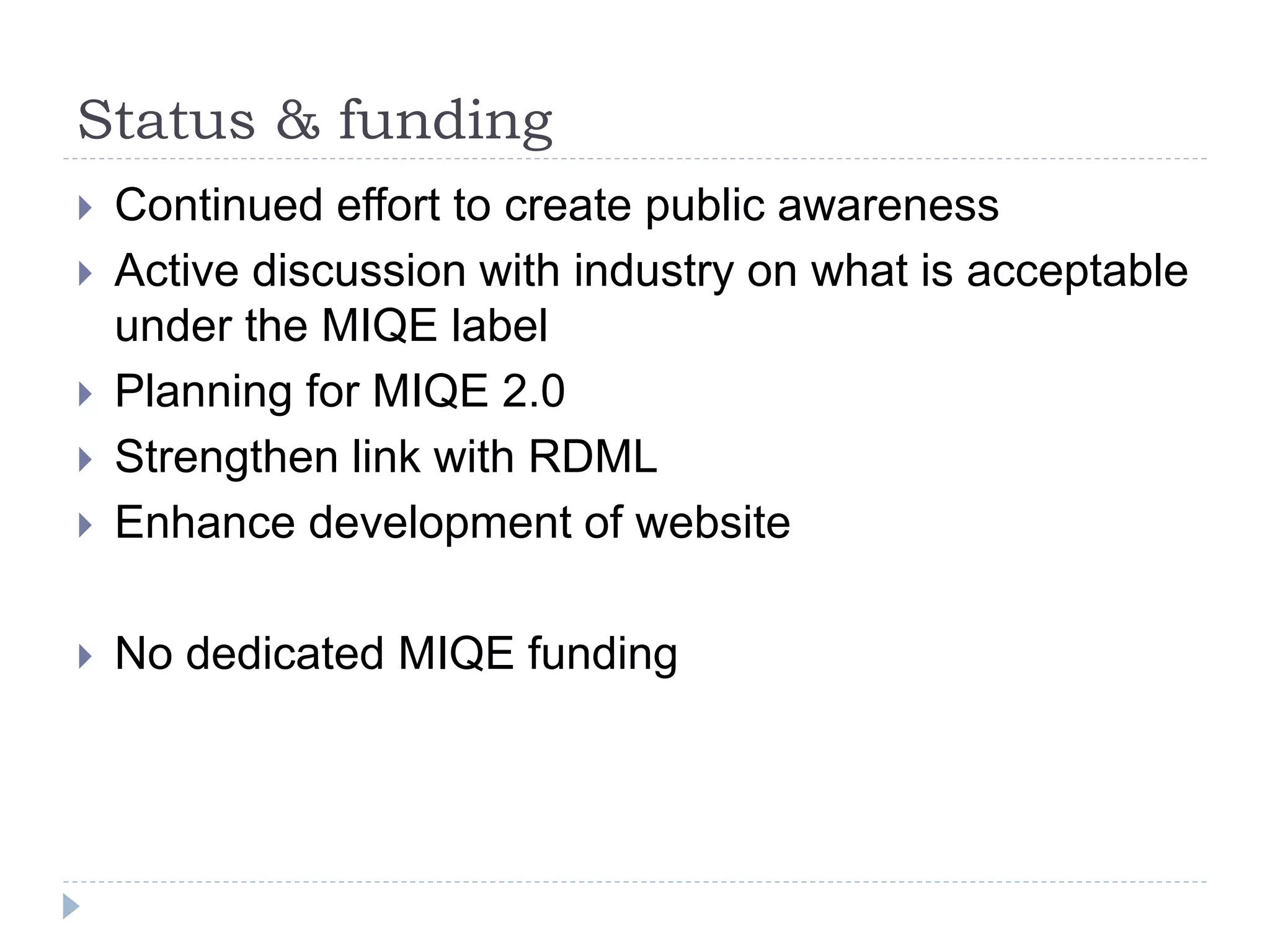MIqPCR - MIQE - RDML | PPTX