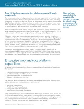 Enterprise Web Analytics Platforms 2015 | PDF
