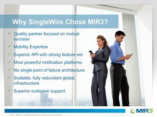 Mir3 Singlewire STUGGE Presentation | PPT