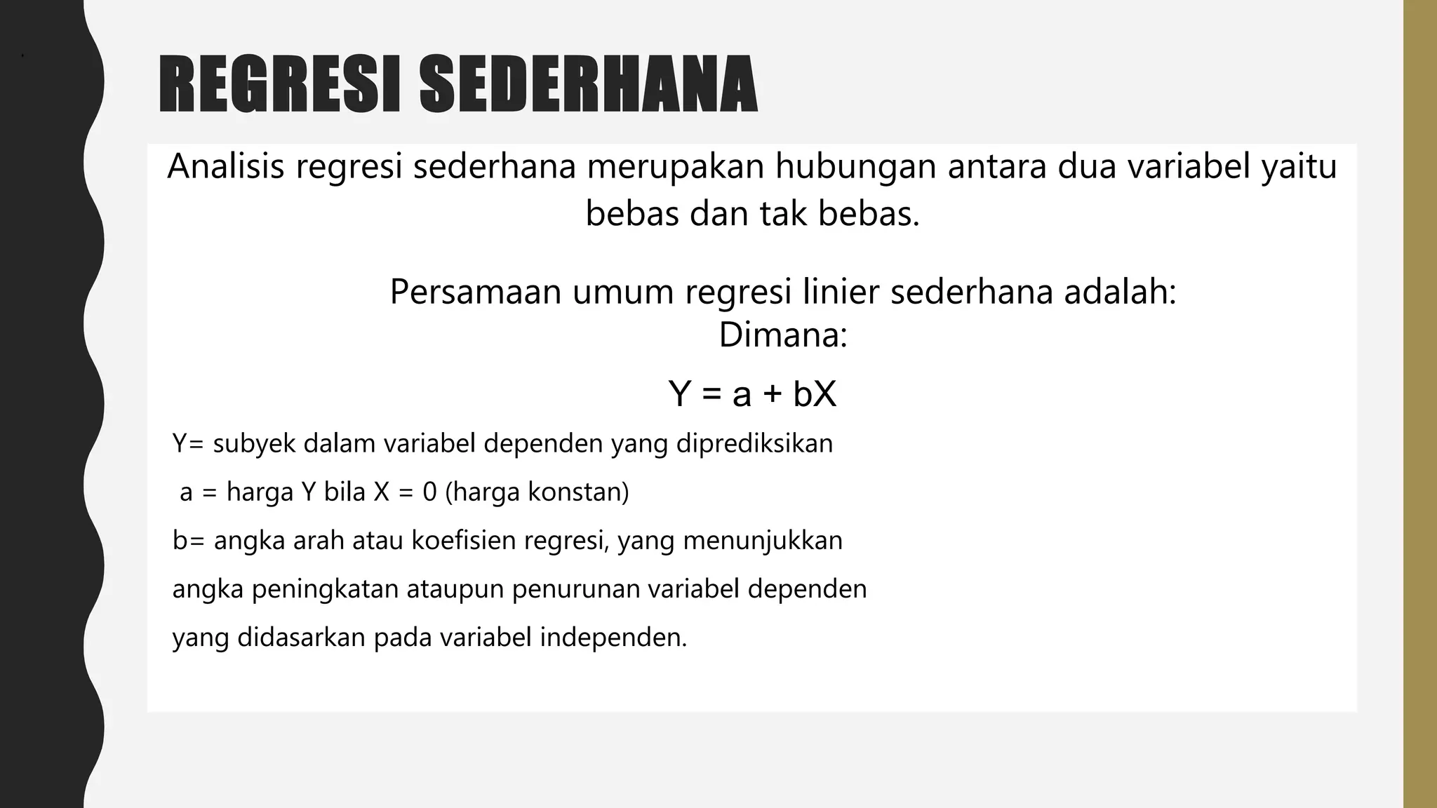 analisis regresi korelasi | PPT
