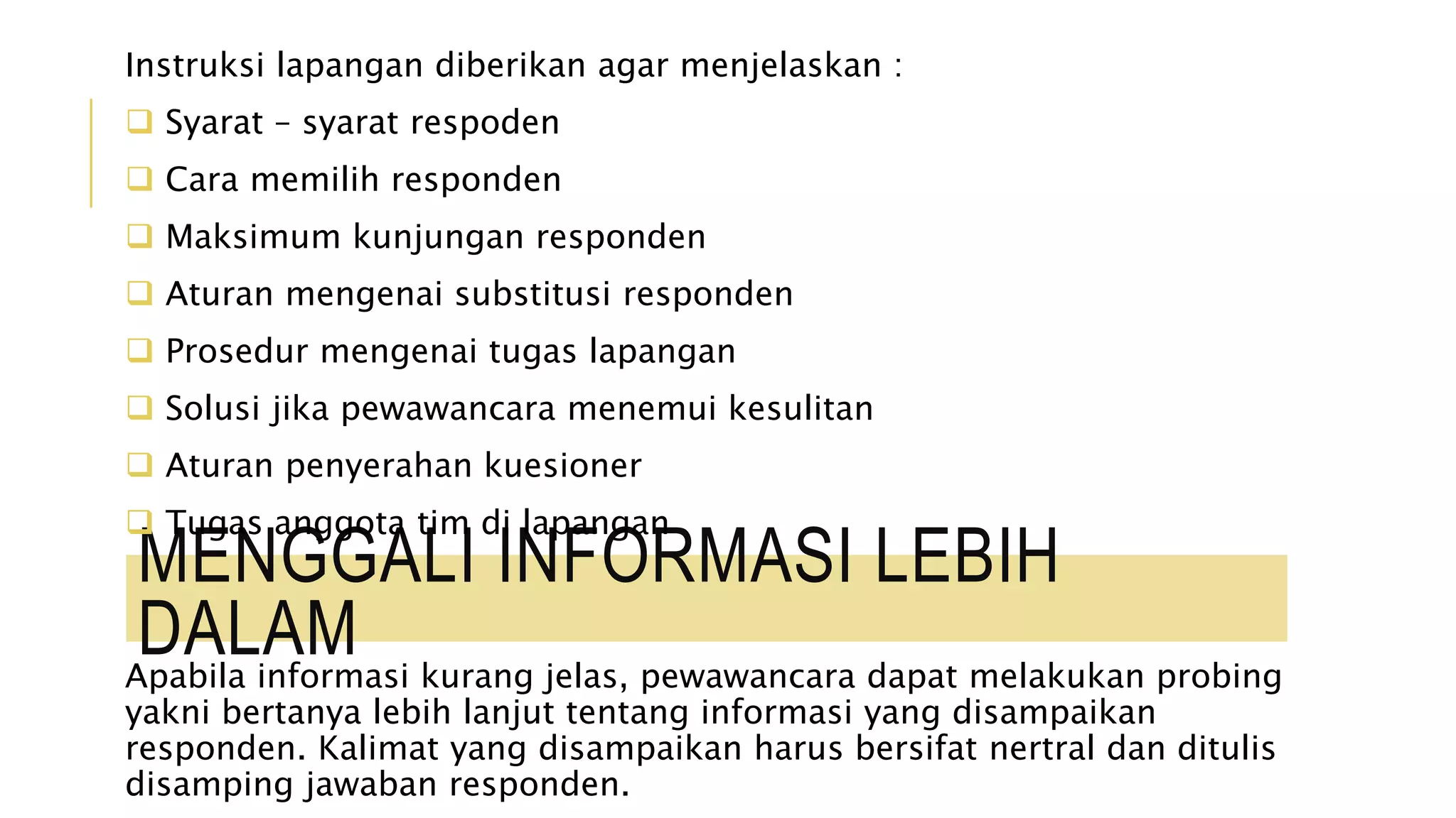 TEKNIK WAWANCARA | PPTX