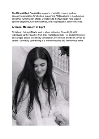 The Divine Feminine in Action: Mirabai Devi’s Role as Healer and Guide ...