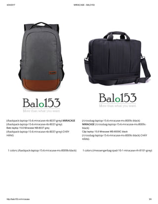 Miracase balo153 | PDF