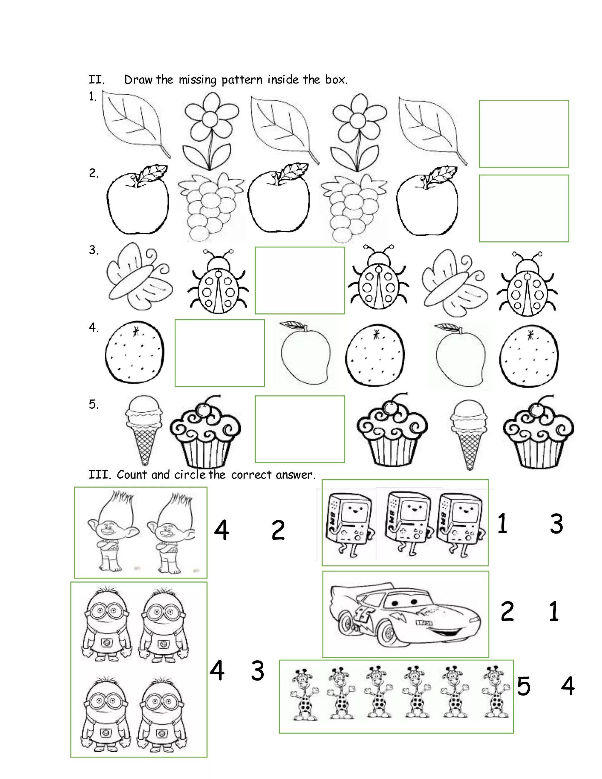 Kindergarten Test Paper Monthly Exam | DOCX