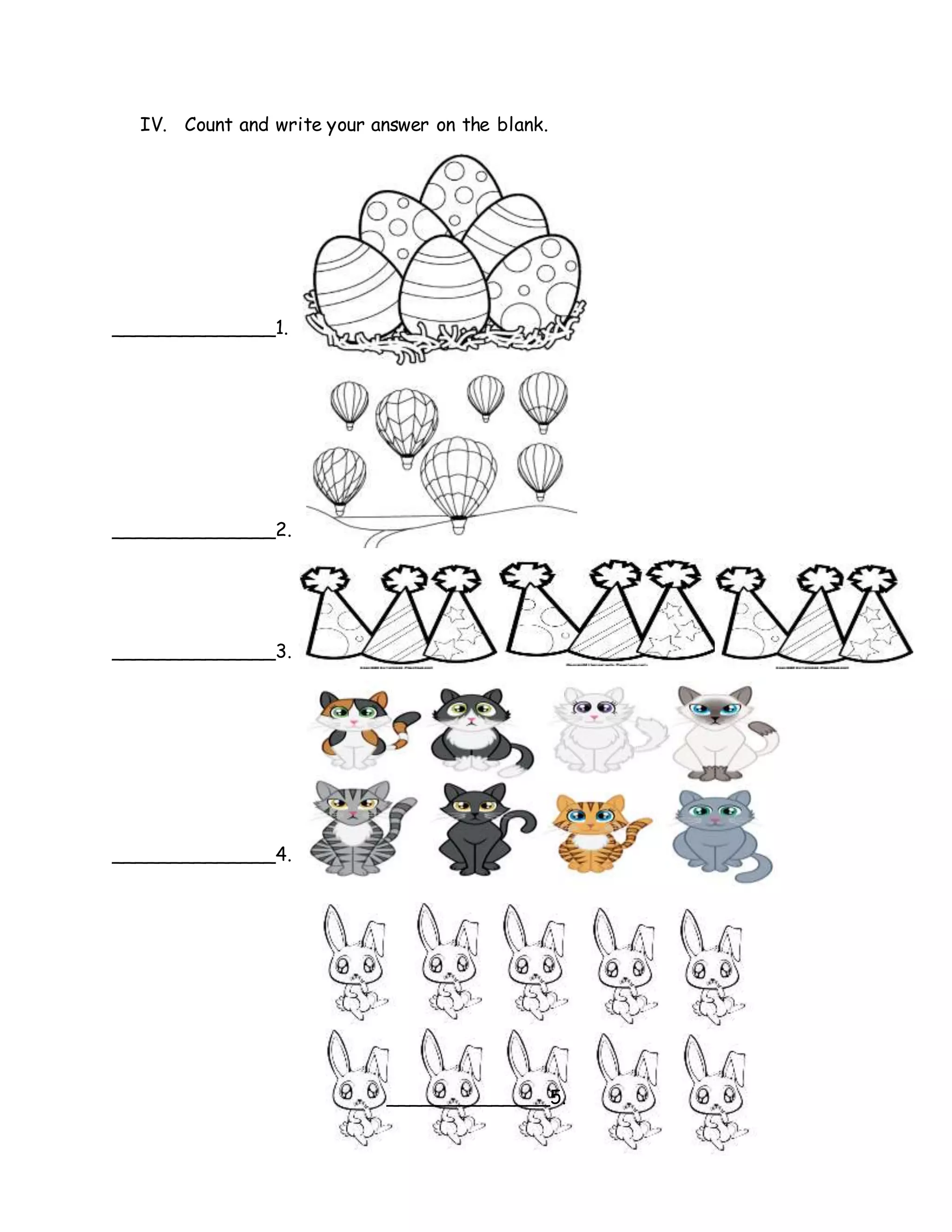 Kindergarten Test Paper Monthly Exam | DOCX