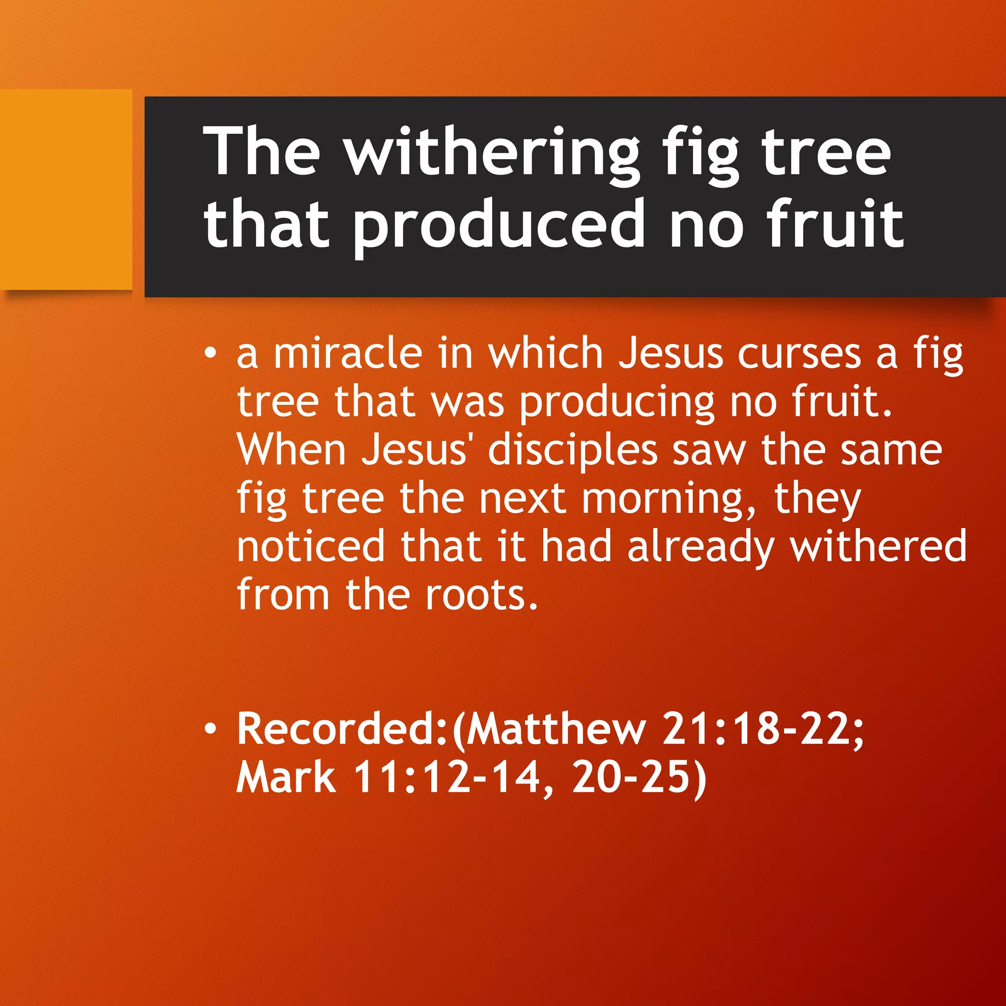 Miracle slides | PPTX