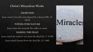 Miracles of Jesus from the time of his Ministry.pptx
