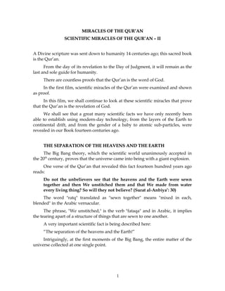 Miracles of the Qur’an 2. english | DOC