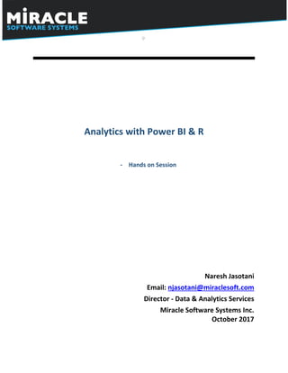 Analytics with Power BI and R | PDF