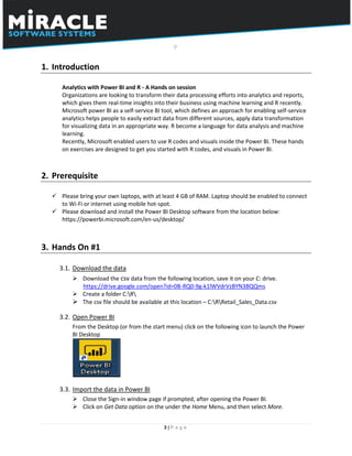 Analytics with Power BI and R | PDF